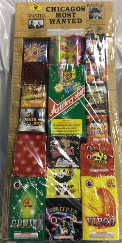 Chicagos Most Wanted Fireworks Assortment - Wise Guy - Fireworks Cakes ...