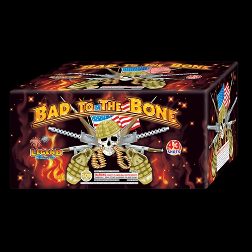 Bad to the Bone 43-shot Aerial Cakes | Wholesale Fireworks