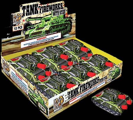 Tank Fireworks w/ Star - Mighty Max