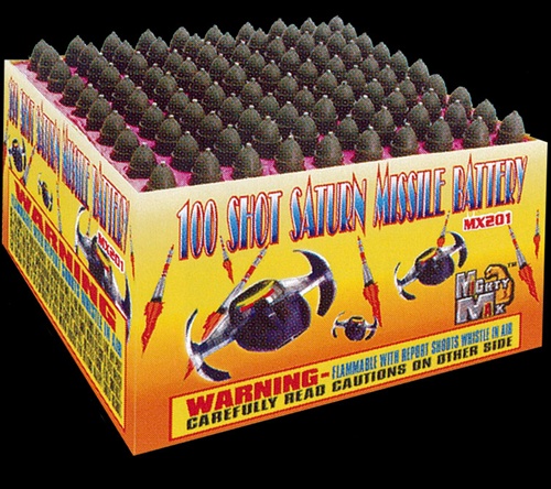 Saturn Missile Battery - 100 Shots - Mighty Max